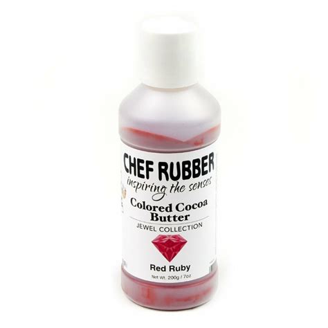 Chef Rubber Jewel Red Ruby Cocoa Butter Color Rader Foods