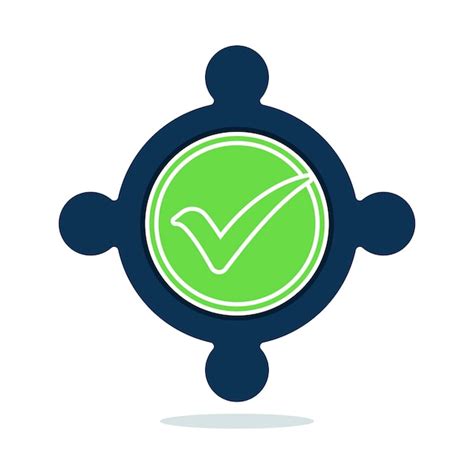 Premium Vector Puzzle Piece Check Mark Circular