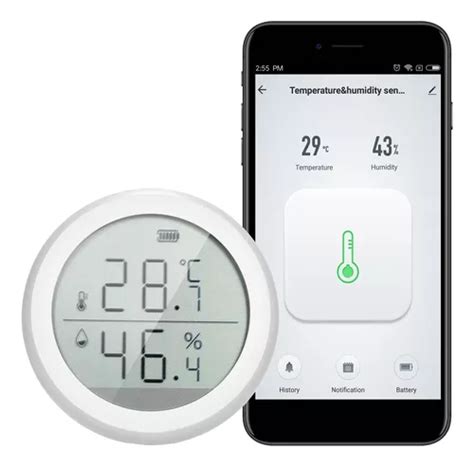 Sensor De Termômetro Wifi Com Alexa Humidity Smart Compatíve Mercadolivre