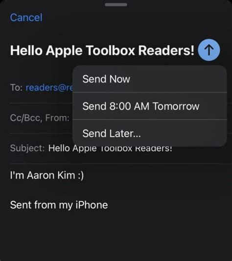 IOS How To Schedule Emails AppleToolBox