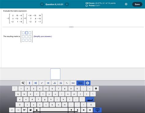 Solved Evaluate The Matrix Expression