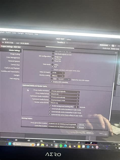 hdr workflow live view r davinciresolve