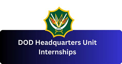 Dod Headquarters Unit Internships Jobfinders24 Job Listings