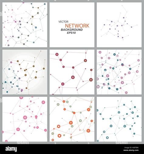 Vector Color Network Connection And Dna Atom Stock Vector Image And Art Alamy