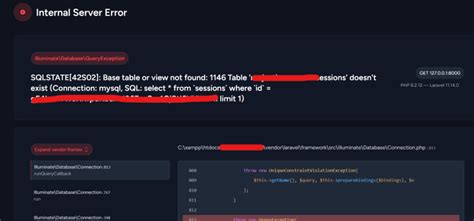 Error In Mysql Sqlstate 42s02 Base Table Or View Not Found Xops