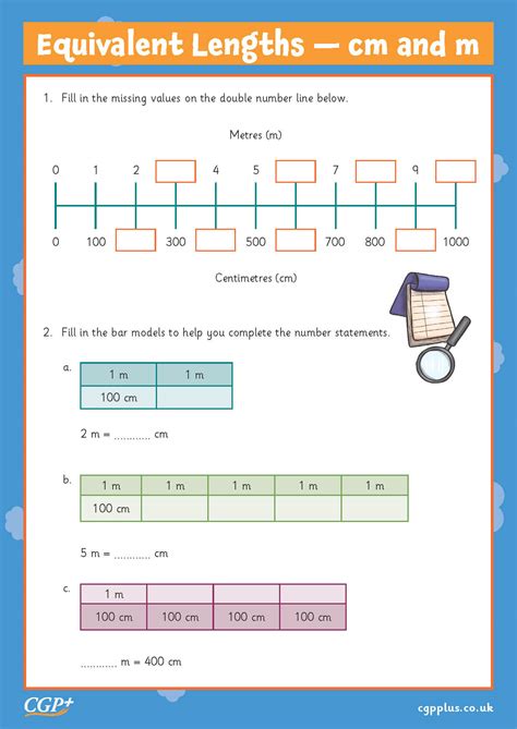 Equivalent Lengths — Metres And Centimetres Year 3 Cgp Plus