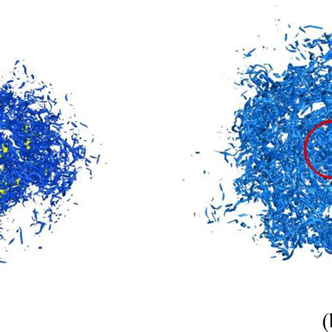 Instantaneous Three Dimensional Flow Structures Shown By Q Criterion