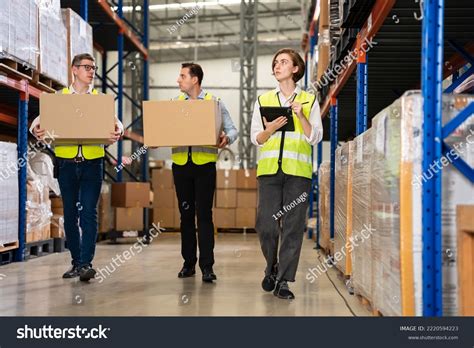 Female Warehouse Manage Warehouse Worker Safety Stock Photo Shutterstock