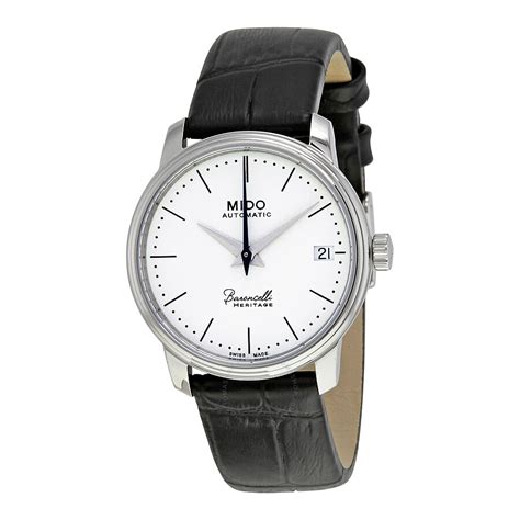 Mido Pre Owned Mido Baroncelli Heritage Automatic White Dial Ladies Watch M0272071601000 Pre