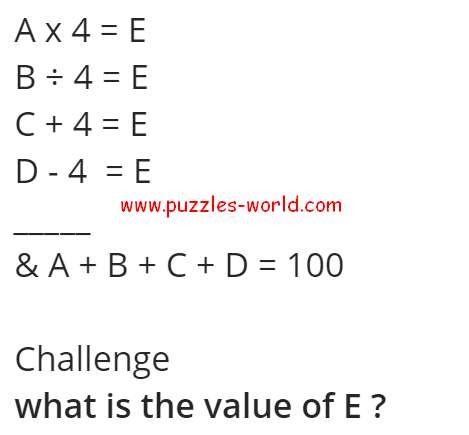A E So A E What Is The Value Of E Puzzles World