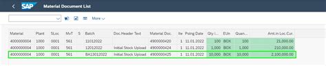 Material Inventory Balance Upload Or Initial Stock SAP Community