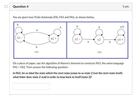 Solved On A Piece Of Paper Use The Algorithm Of Kleenes