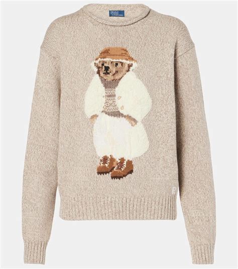 Polo Ralph Lauren Polo Bear Intarsia Cotton Sweater Polo Ralph Lauren