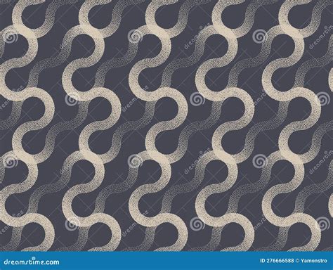 Wavy Tangled Lines Seamless Pattern Trend Vector Modern Abstract Background Stock Vector