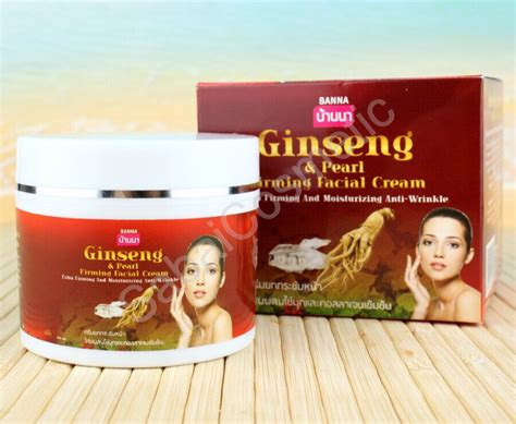 Крем для лица женьшень и жемчуг Banna Ginseng & Pearl Firming Facial Cream