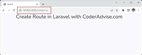 How To Create Route In Laravel 10 Coder Advise