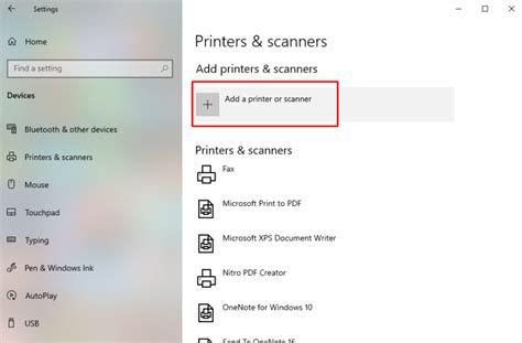 Add Printer Or Scanner