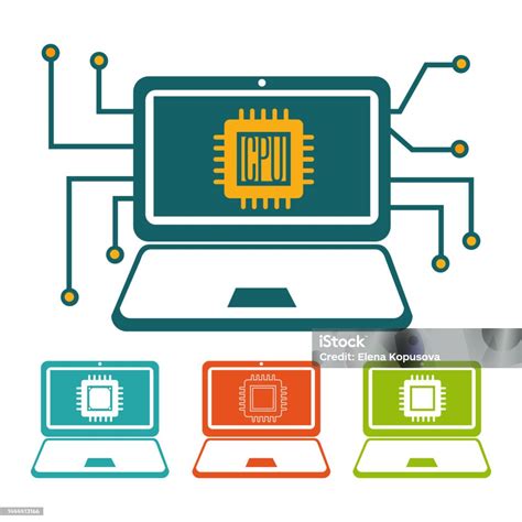 Nanotechnology Concept In Flat Style Technical Devices With Central
