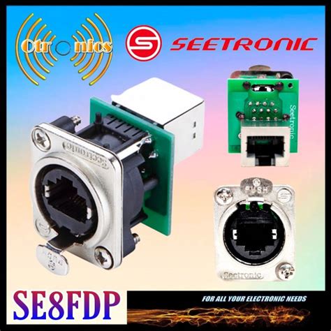 Panel Mount Rj45 Chassis Ethercon Seetronic Se8fdp Lazada Indonesia