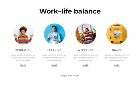 Work Life Balance And Time Management Css Template By Nicepage