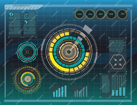 Premium Vector Hud Elements