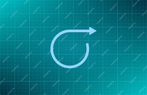 Premium Vector Arrows In A Circle Return Symbol Vector Illustration On Blue Background Eps 10