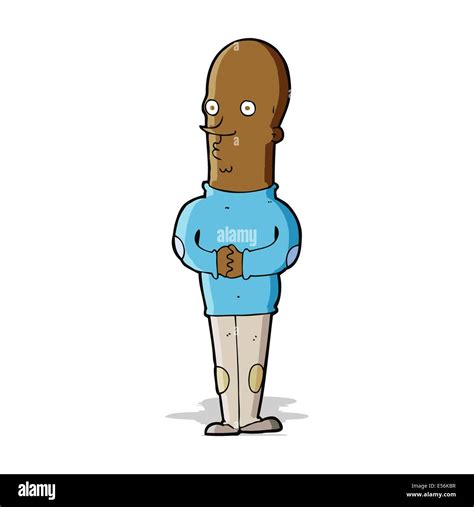 Cartoon Funny Bald Man Stock Vector Image And Art Alamy