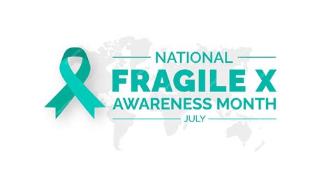 Premium Vector Fragile X Fxs Awareness Month Background Banner Poster Card Design Template
