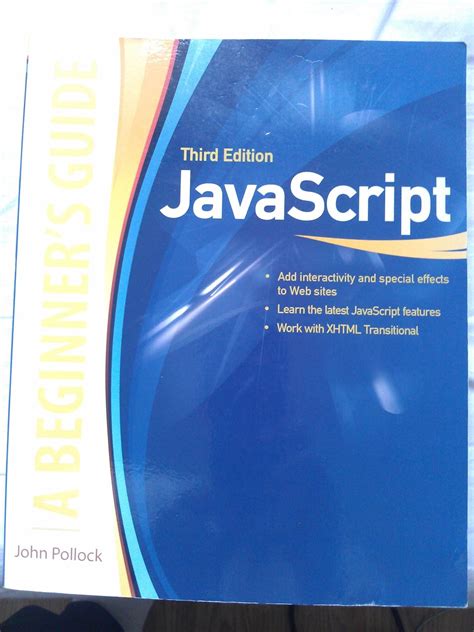 Javascript A Beginners Guide Third Edition Pollock John 9780071632959 Books