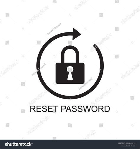 Reset Password Icon Security Icon Stock Vector Royalty Free 2210193739 Shutterstock