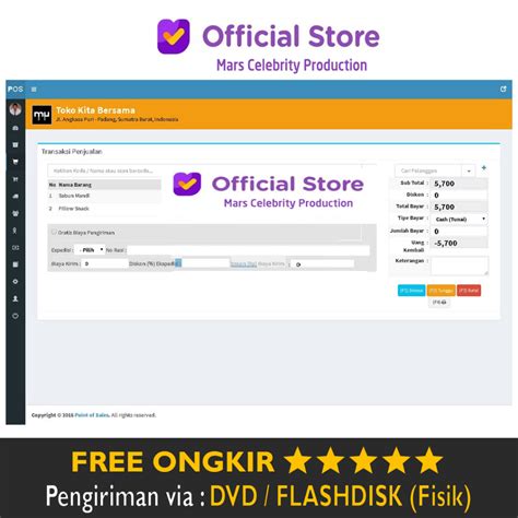 Jual Source Code Aplikasi Kasir Toko Penjualan Barang Berbasis Website