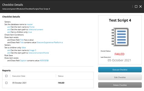 Sitecore The Checklist Hishaam