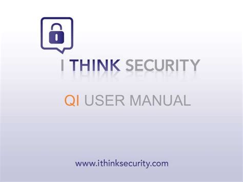 Qi User Manual English Ppt