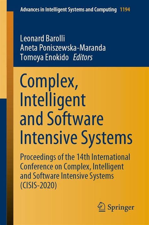 Advances In Intelligent Systems And Computing 1194 Complex