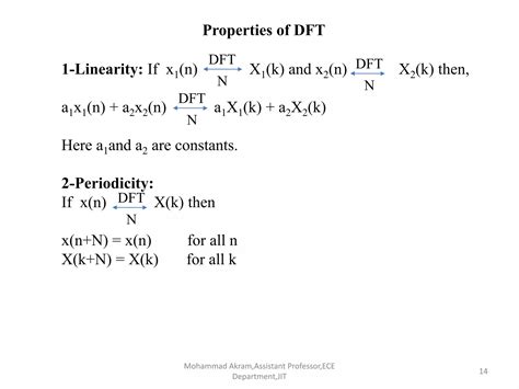 Discrete Fourier Transform Pptx