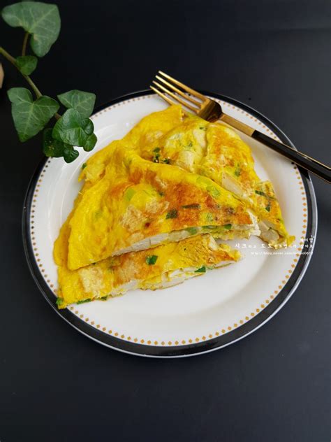 오믈렛 두부 달걀 오믈렛 만들기