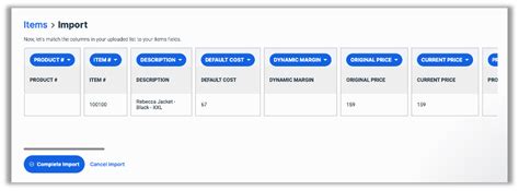 Grid Import Guide My Account