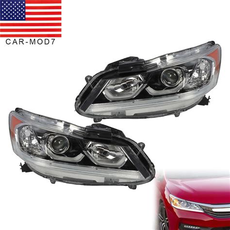 2016 2017 Honda Accord Sedan Led Drl Headlight Left And Right Side Set