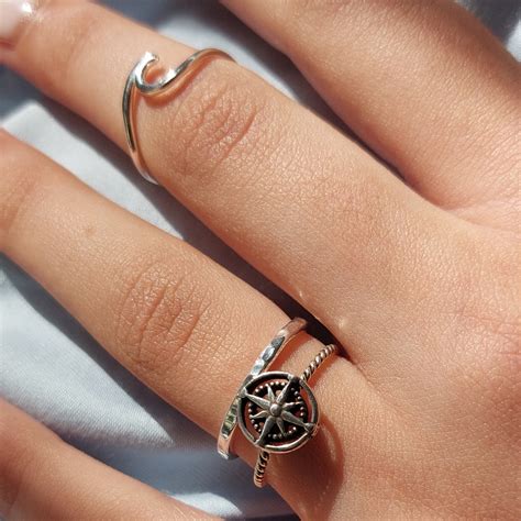 Compass Ring Sterling Silver Jewellery Simply Silver