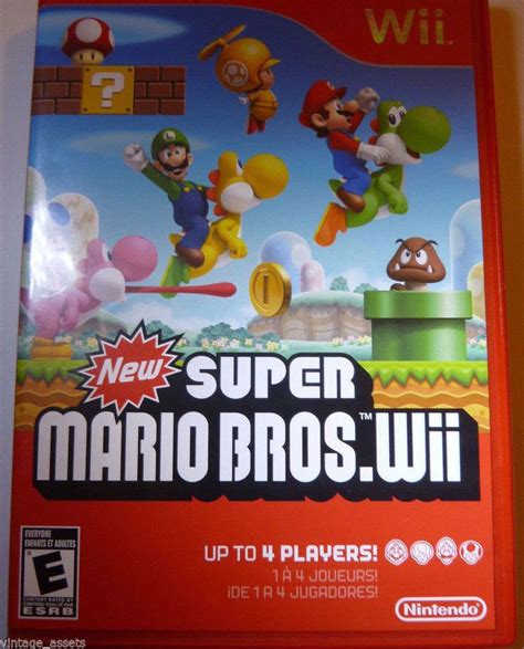 New Super Mario Bros Wii Nintendo 2009 Original Complete Mario Luigi