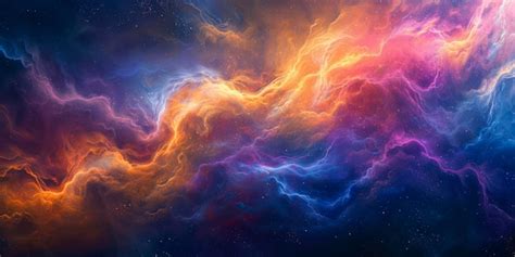Premium Photo Vibrant Cosmic Waves A Stunning Wallpaper Featuring Vivid Waves Of Cosmic Energy
