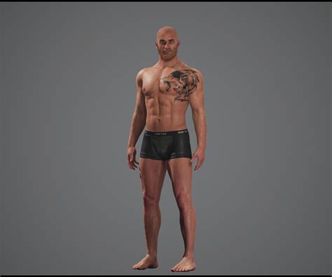 Artstation Character Customization Male Ue4 Game Assets