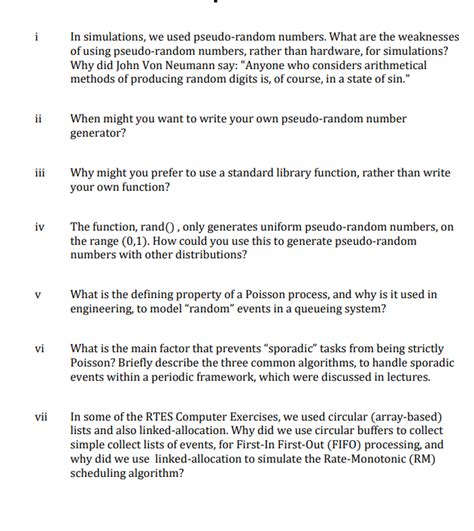I In Simulations We Used Pseudo Random Numbers What