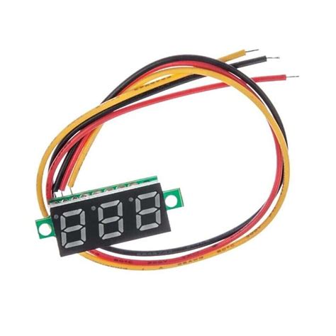 Voltmeter Module With 7 Segment 028 Inch 0 100v 3 Wires Makers Electronics