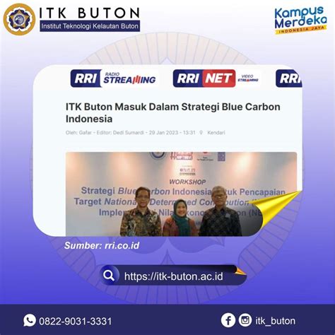 Itk Buton Masuk Dalam Strategi Blue Carbon Indonesia Itk Buton