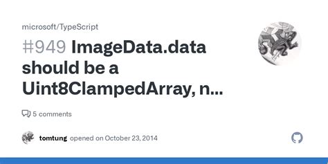 Imagedatadata Should Be A Uint8clampedarray Not A Number · Issue