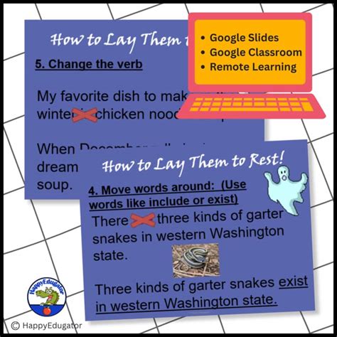 Dead Verbs Powerpoint For Halloween Writing Grades 4 5 6 And 7