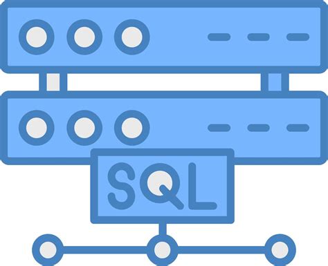 Sql Line Filled Blue Icon 43610911 Vector Art At Vecteezy