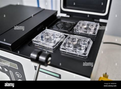 Ivf Incubator With Opened Cover In The Laboratory Of The In Vitro Fertilization There Are Few 4