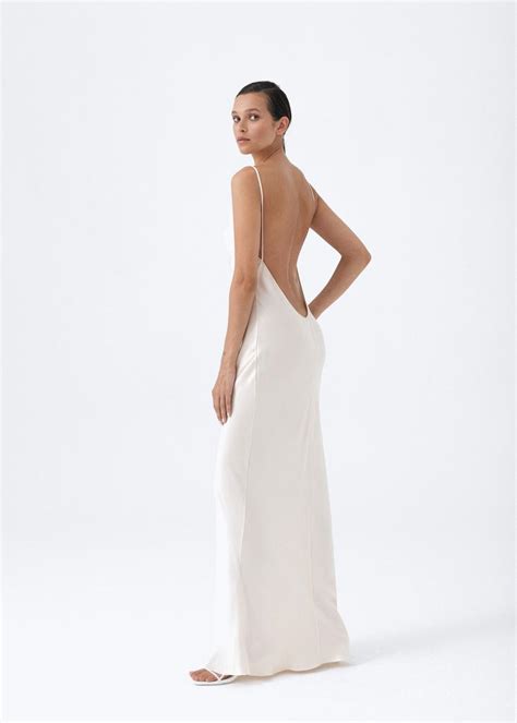All Viscose Silk Open Back Maxi Dress Buy From E Shop